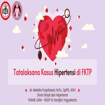 Slide konsensus penatalaksanaan hipertensi 2019 inash | PDF