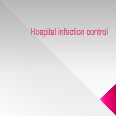 Ppt hospital infection control for small scale hospitals | PPTX ...