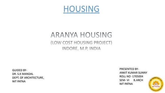 Aranya Low Cost Housing | PDF