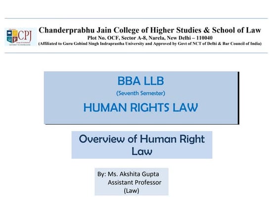 Human Rights Presentation | PPT