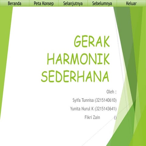 Ppt hyperlink gerak harmonis | PPTX