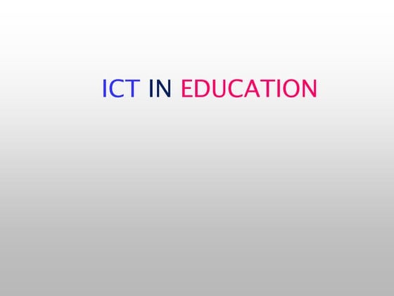 ICT in Various Content AreasCollege year | PPTX
