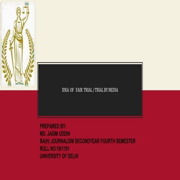 Ppt idea of fair trial | PPT