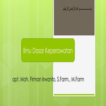 PPT IDK TM 1.pptx materi sarjana keperawatan | PPTX