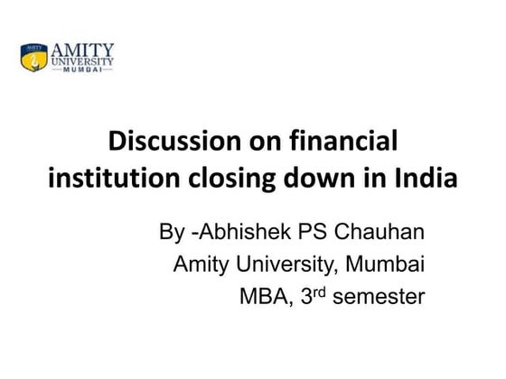 Do We Need Development Finance Institutions ? | PPT