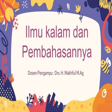 Ppt Ilmu Kalam Kelompok 1 Pptx