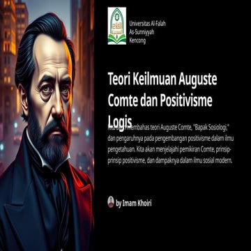 Teori Keilmuan Auguste Comte dan Positivisme Logis.pptx