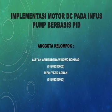 INFUS PUMP DAN SYRINE PUMP SERTA PERHOITUNGAN DOSIS OBAT | PPTX