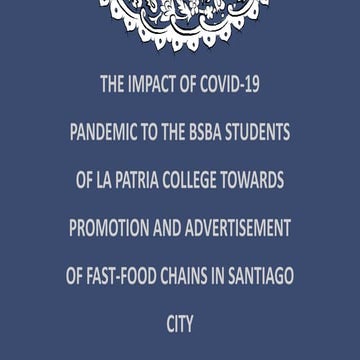 THE IMPACT OF COVID-19 PANDEMIC TO THE BSBA STUDENTS | PPT