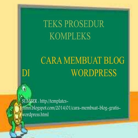 membuat blog di wordpress | PPT