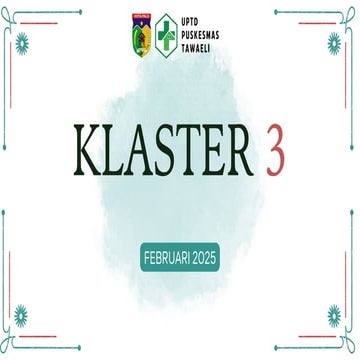PPT INDIKATOR KLASTER 3 puskesmas tawaeli | PDF