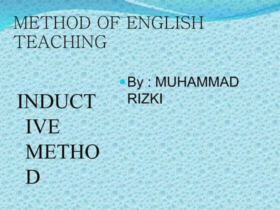 Inductive teaching | PPT