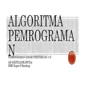 PPT Informatika.informatika algoritmapptx | PPTX