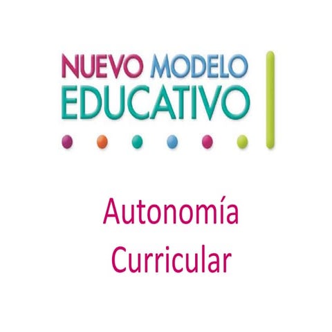 integrada autonomia curricular | PPTX