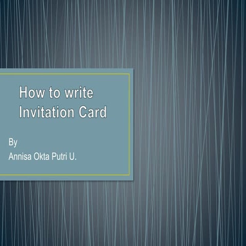 Ppt invitation | PPT
