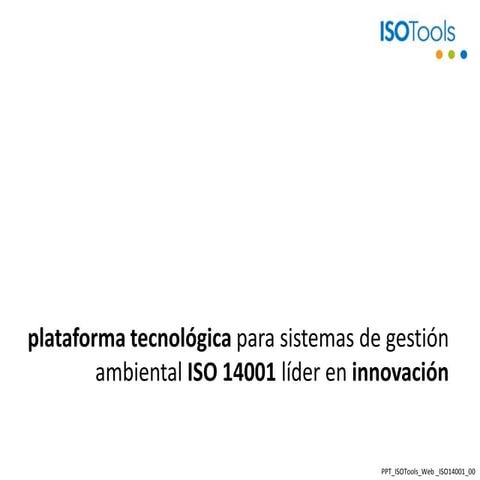 ISO 14001 REQUISITOS DEL SISTEMA DE GESTIÓN AMBIENTAL: Objetivos, metas ...