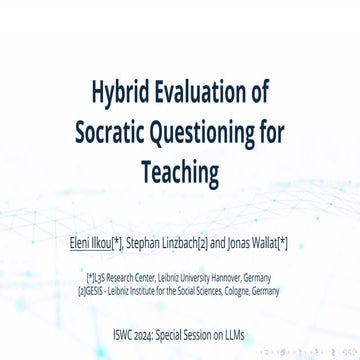 Hybrid Evaluation of Socratic Questioning for Teaching | PDF