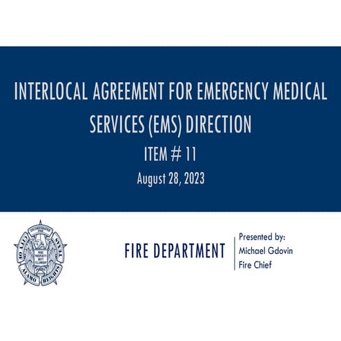 Item # 11 - Dr. Mark Ogden EMS Direction | PDF