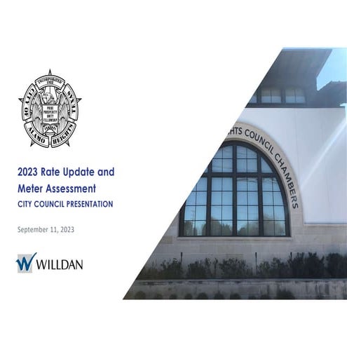 PPT Item # 5&6 - Water & Sewer Rate Study | PDF