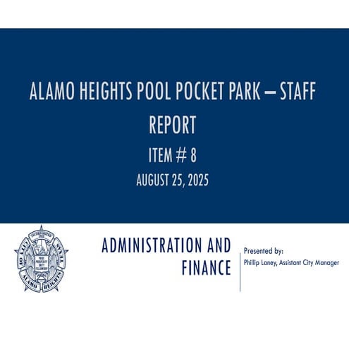 PPT Item # 8 - Pool Pocket Staff Report | PDF