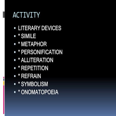 Literary Devices | PPT