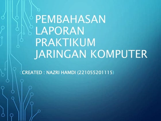 Example Presentation Latihan Industri | PPT