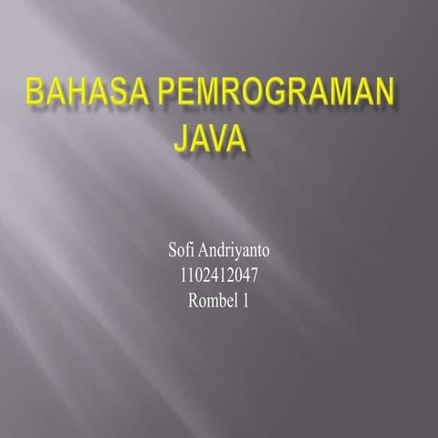 Ppt java | PPTX