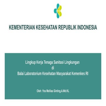 Tugas dan fungsi sanitarian di baai labkesmas medan serta peluang ...