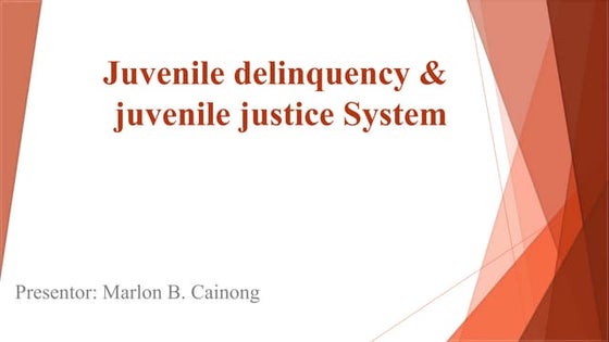 juvenile justice system | PPT