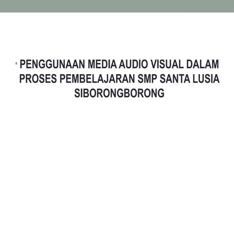 Media audio visual | DOCX