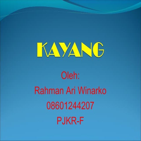 KAYANG | PPT