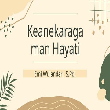 PPT Keanekaragaman Hayati Kelas X by EWD | PPTX