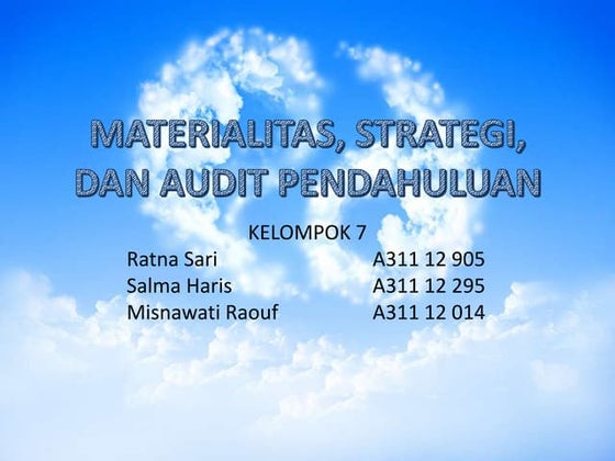 Audit materiality | PPT