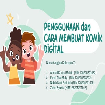 Cara membuat komik digital | PDF