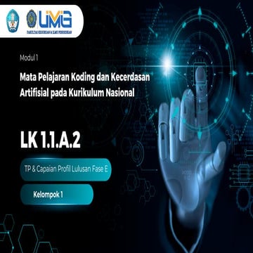 Tujuan Pembelajaran Koding dan Kecerdasan Artifisial | PDF