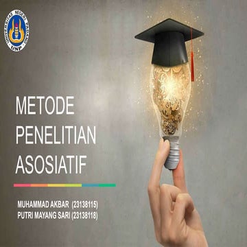 PPT KEL 3 ASOSIATIF ............................ | PPTX