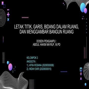 Letak titik, garis, bidang dalam ruang, & menggambar bangun ruang.pptx