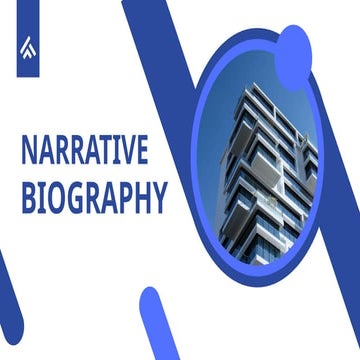 Narrative Text - Biography to tell inspiring person | PPTX