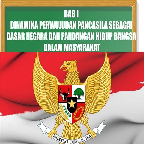 BAB I DINAMIKA PERWUJUDAN PANCASILA SEBAGAI DASAR NEGARA | PPT
