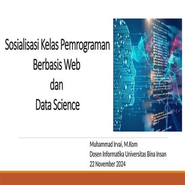 PPT Kelas Pemrograman Web untuk pemrograman web | PPT