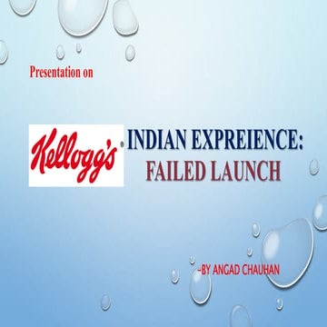Kellogs failed in india | PPT