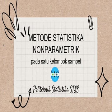 Metode Statistika Non Parametrik pada satu kelompok sampel .pptx