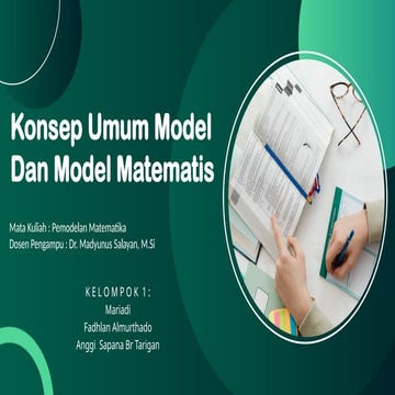 PPT KELOMPOK 1 KONSEP UMUM MODEL DAN MODEL MATEMATIS.pptx