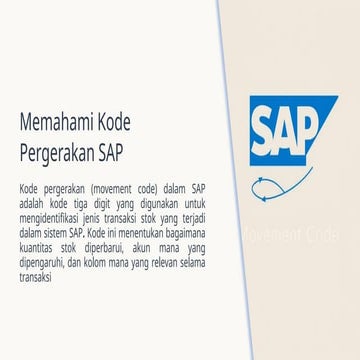 SAP Movement Code management presentation | PPTX