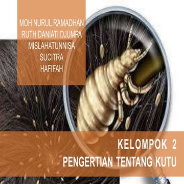 Morfologi kutu busuk, kutu rambut, kutu kemaluan | PPTX