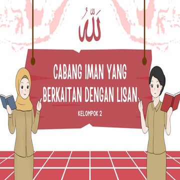 PPT KELOMPOK 2 cabang iman yang berkaitan dengan lisan | PDF