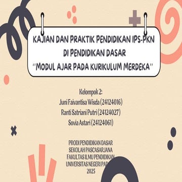 Modul ajar kurikulum merdeka pada matkul | PPT