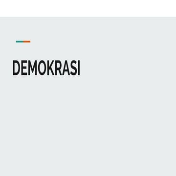 Demokrasi | PPTX