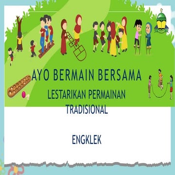 mengenal permainan tradisional engklek di Indonesia | PPTX