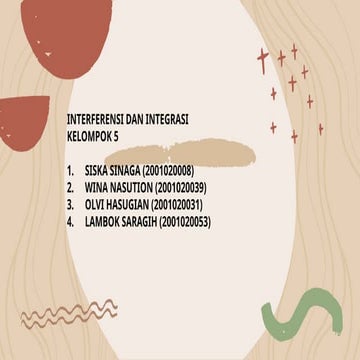 PPT KELOMPOK 5 tentang interferensi dan integrasi | PPTX